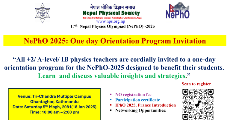NePhO 2025 – Nepal Physical Society